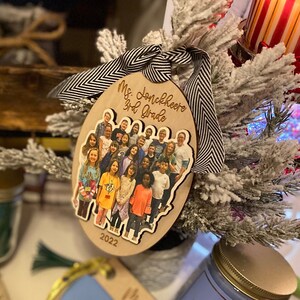 Class Picture Ornament, Gift for Teacher From Classroom, Gift From ...