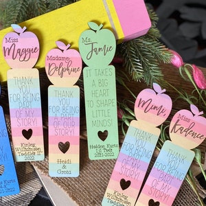 Teacher Bookmark, Teacher Appreciation Gift, Christmas Teacher Gift ...