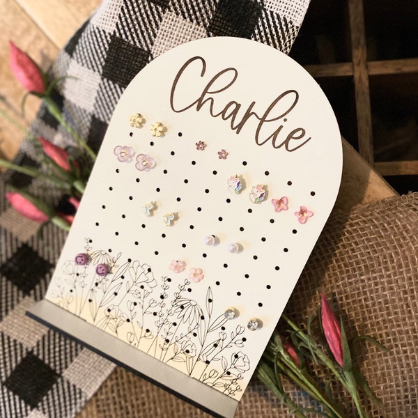 Girls Earring Holder - Etsy