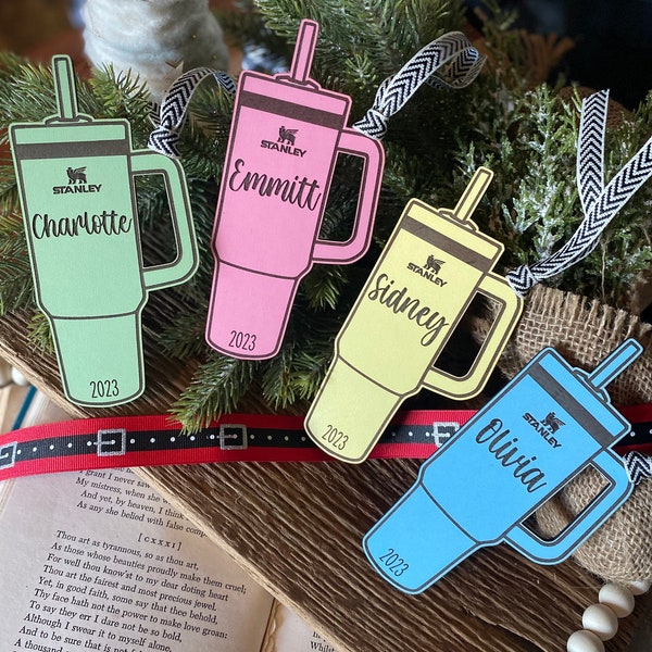 Personalized Stanley Cup Ornament - Etsy