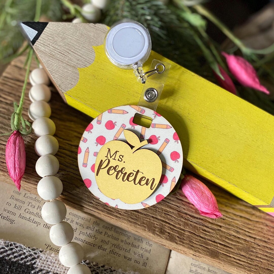 Teacher Name Lanyard, Teacher Keychain, Personalized Teacher Gift ...