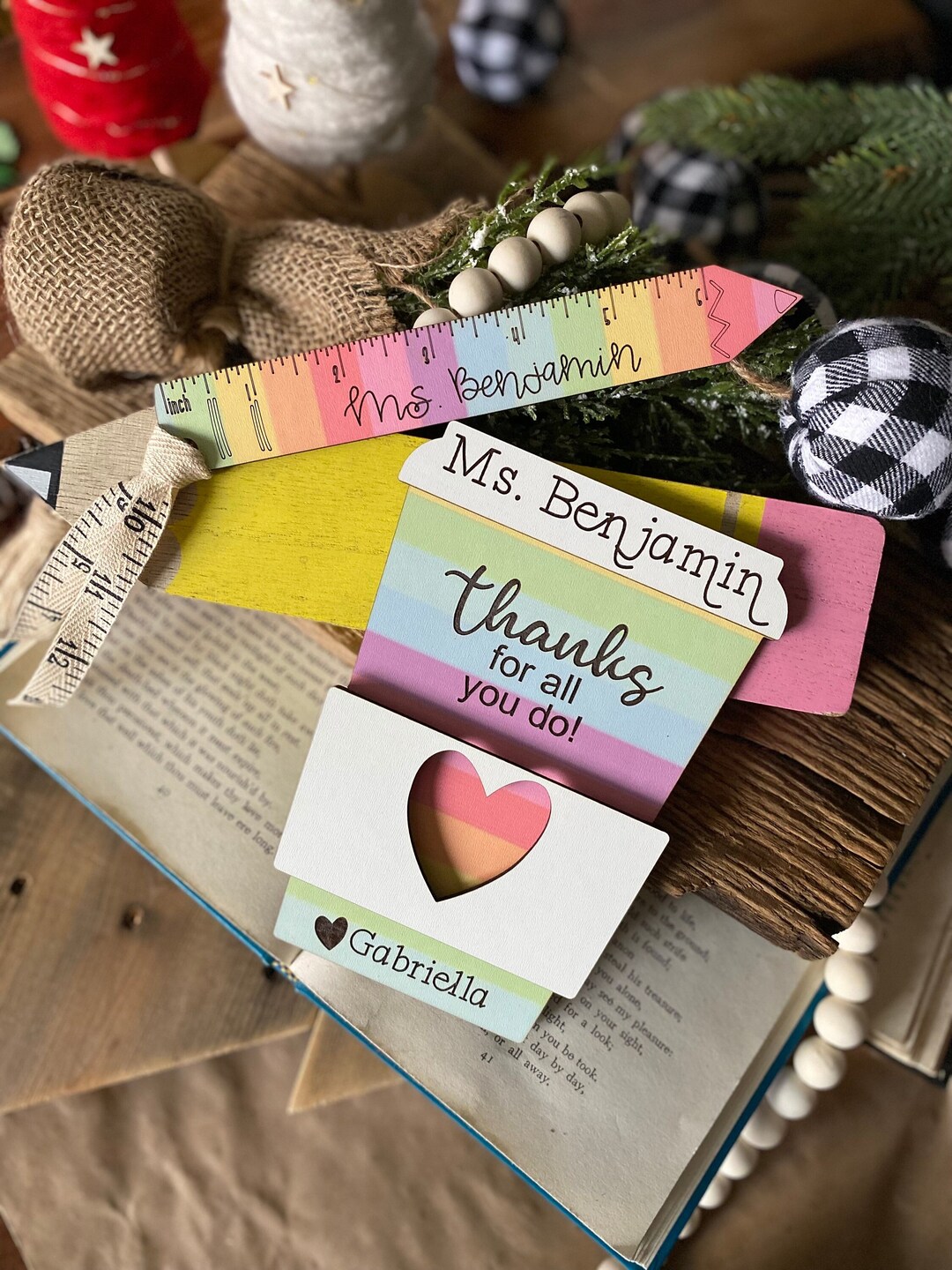 Teacher Gift Card Holder, Gift Card Ornament, Teacher Gift ...