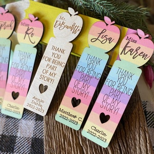 Teacher Bookmark, Teacher Appreciation Gift, Christmas Teacher Gift ...