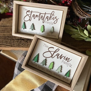 Family Tree Sign, Family Name Sign, Fall Family Sign, Personalized Gift ...