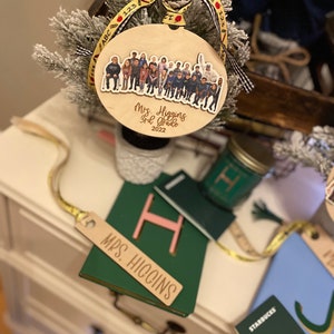 Class Picture Ornament, Gift for Teacher From Classroom, Gift From ...