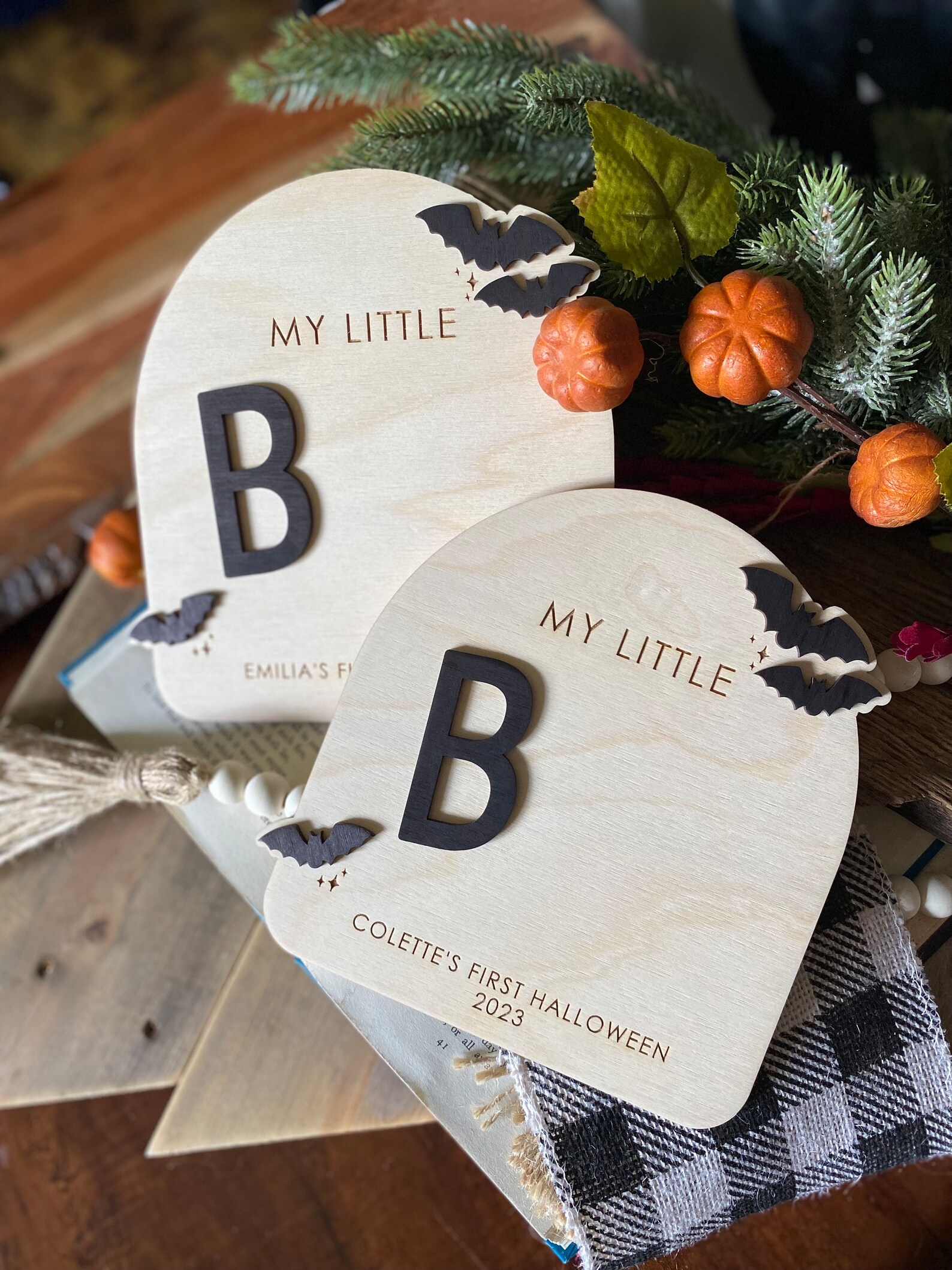 Personalized Halloween Footprint Art: Baby's First Halloween Keepsake ...