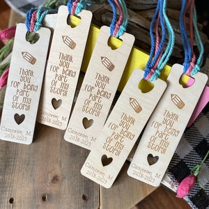 Teacher Gift, Gift for Teachers, Personalized Bookmark, Thank You ...