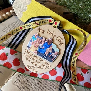 Class Picture Ornament, Gift for Teacher From Classroom, Gift From ...