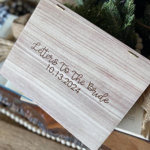 Letters to the Bride Box, Bridal Shower Gift, Wedding Gift Box ...