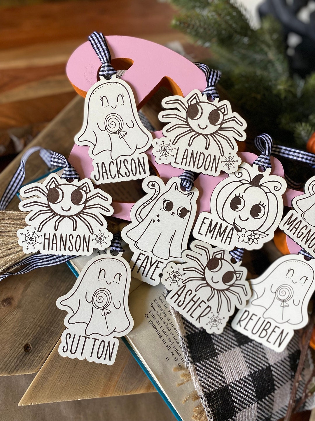 Trick or Treat, Boo Basket Tags, Halloween Basket Tags, Name Tags ...