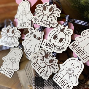 Trick or Treat, Boo Basket Tags, Halloween Basket Tags, Name Tags ...