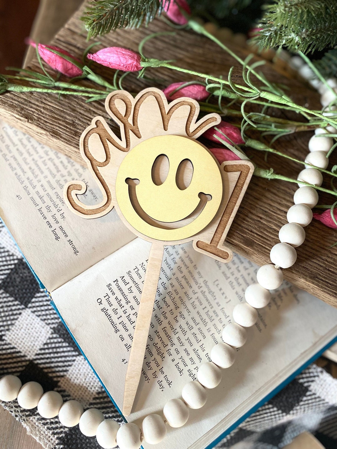 One Happy Dude Cake Topper Smiley Face Cake Topper First - Etsy