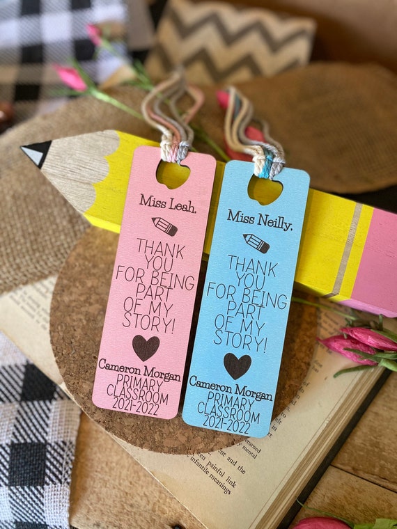 Teacher Gift Gift for Teachers Personalized Bookmark Thank - Etsy