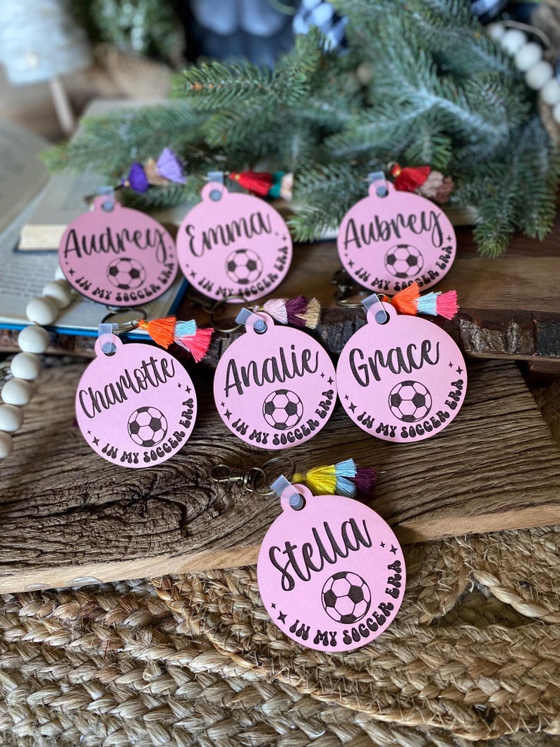 Personalized Soccer Team Keychain: Engraved Sports Gift - Etsy