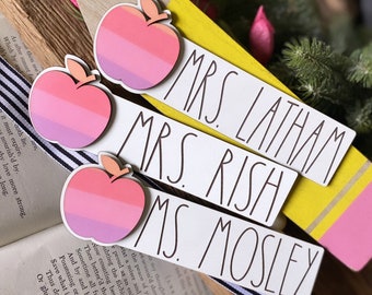 Personalized Teacher Bookmark Gift Teacher Gifts Gift for - Etsy