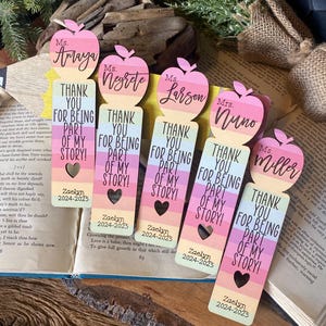 Teacher Bookmark, Teacher Appreciation Gift, Christmas Teacher Gift ...