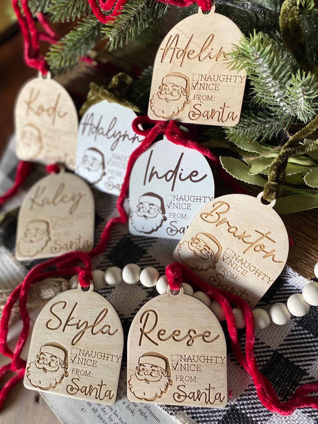 From Santa Christmas Gift Tag, Gift From Santa Tag, Personalized Santa ...