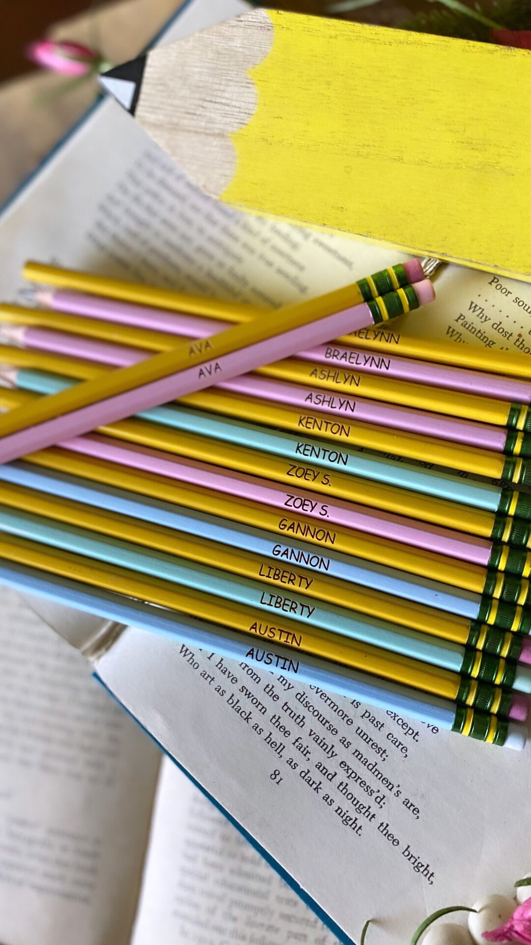 Back to School Pencils, Personalized #2 Pencils, Engraved Pencils ...