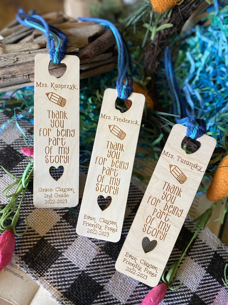 Teacher Gift Gift for Teachers Personalized Bookmark Thank - Etsy