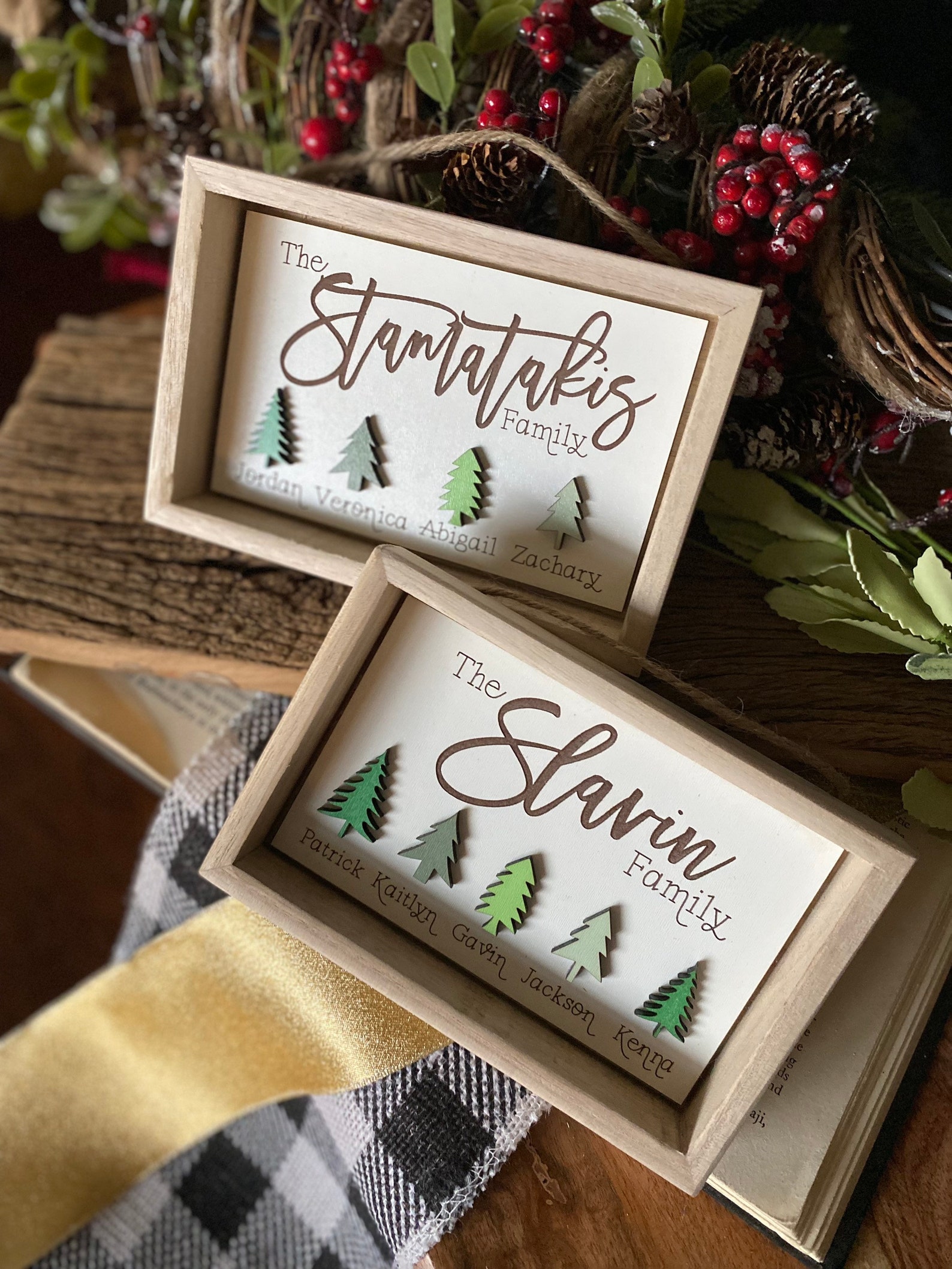 Family Tree Sign Family Name Sign Fall Family Sign - Etsy