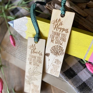 Teacher Gift, Gift for Teachers, Personalized Bookmark, Thank You ...