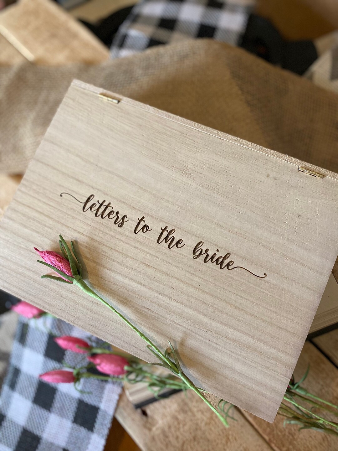 Letters to the Bride Box, Bridal Shower Gift, Wedding Gift Box ...