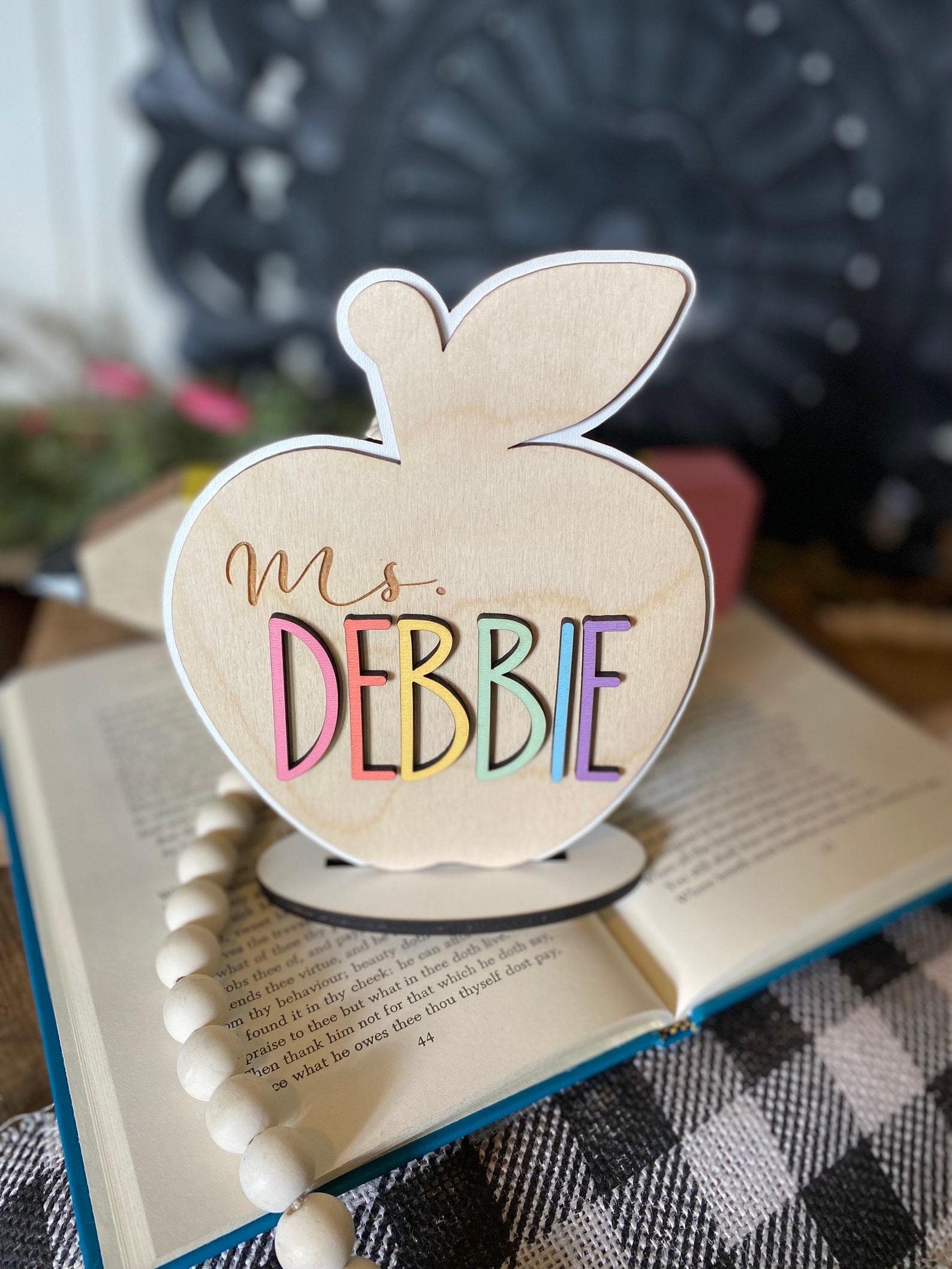 Teacher Desk Sign, Teacher Basket Sign, Teacher Gift, Gift From Student ...