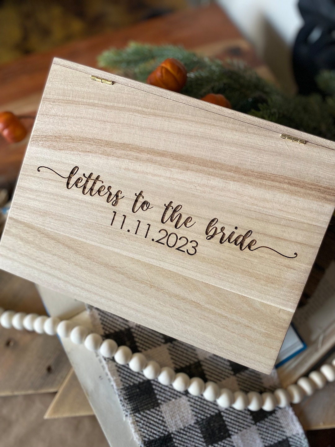 Letters to the Bride Box, Bridal Shower Gift, Wedding Gift Box ...