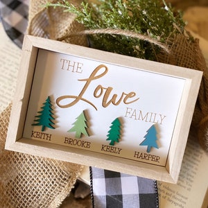 Family Tree Sign Family Name Sign Fall Family Sign | Etsy