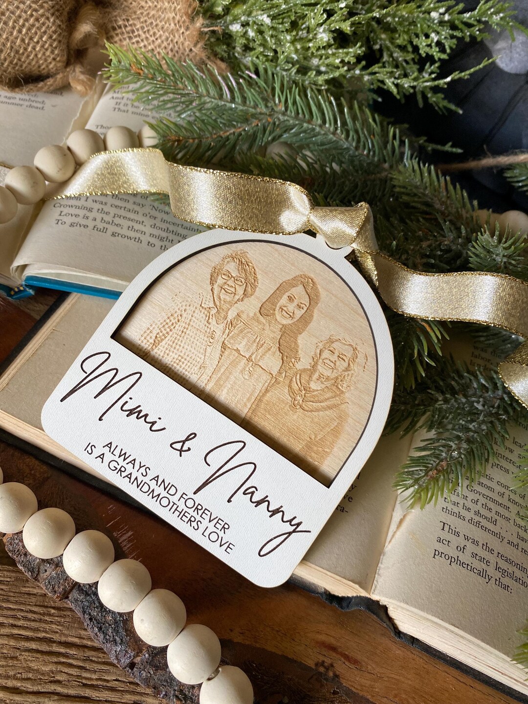 Personalized Memorial Ornament: Engraved Photo Sympathy Gift - Etsy