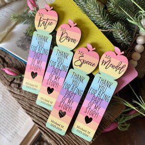 Teacher Bookmark, Teacher Appreciation Gift, Christmas Teacher Gift ...