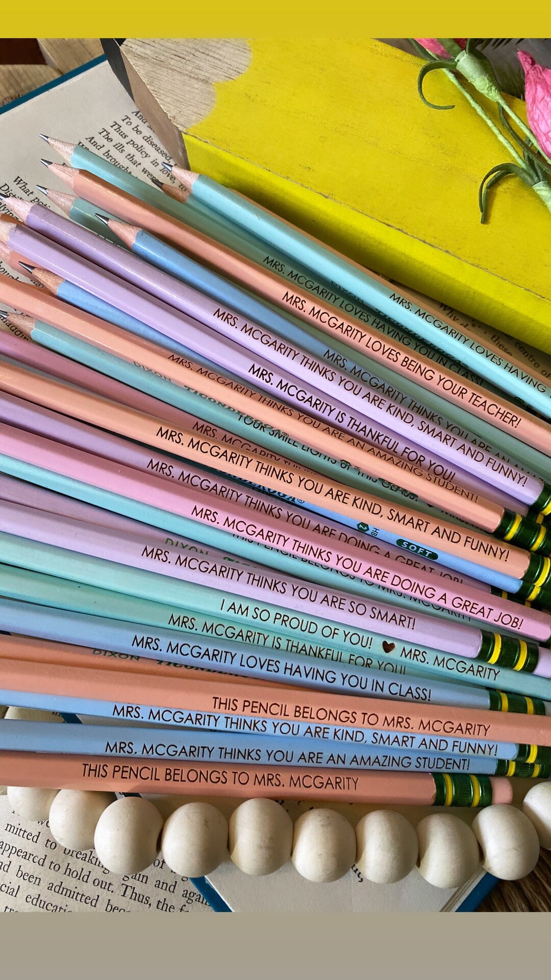 Back to School Pencils, Personalized #2 Pencils, Engraved Pencils ...