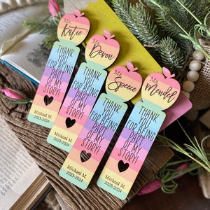 Teacher Bookmark, Teacher Appreciation Gift, Christmas Teacher Gift ...