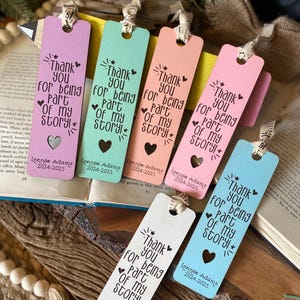 Teacher Bookmark, Teacher Appreciation Gift, Teacher Gift, Gift for ...