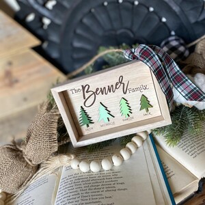 Family Tree Sign, Family Name Sign, Fall Family Sign, Personalized Gift ...