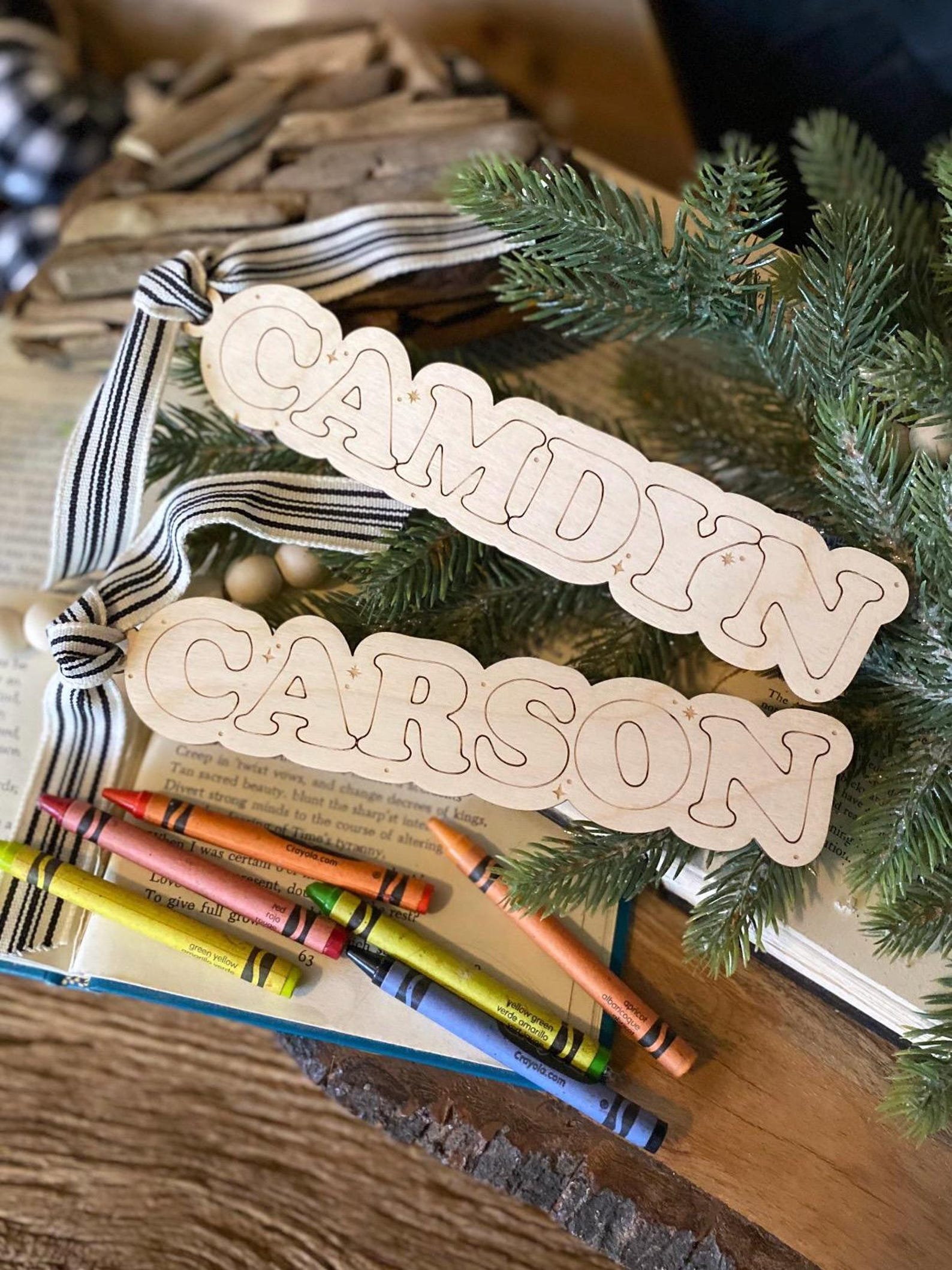 Personalized Color Me Name Bookmark: DIY Engraved Kids Gift - Etsy