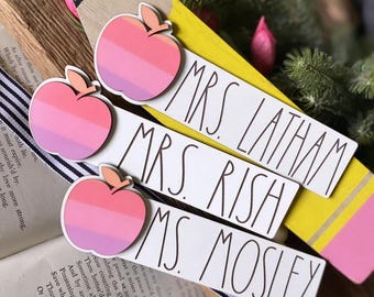 Personalized Bookmark for Teacher Gift - End of the Year Teach Book ...
