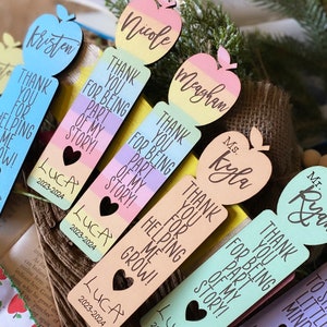 Students Signature Teacher Bookmark, Teacher Appreciation Gift ...