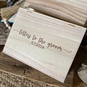 Letters to the Bride Box, Bridal Shower Gift, Wedding Gift Box ...