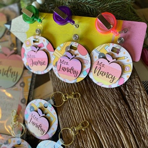 Teacher Name Lanyard Teacher Keychain Personalized Teacher - Etsy