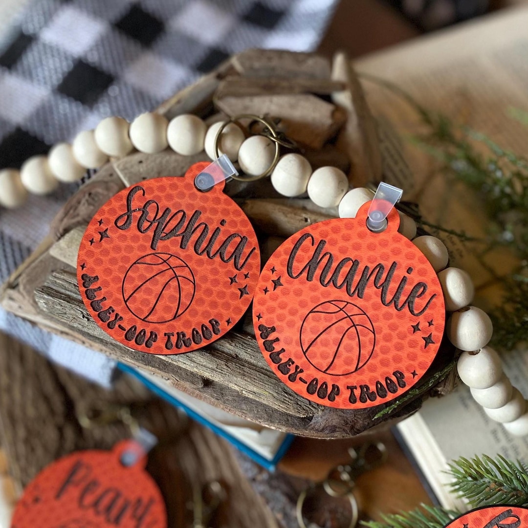 Personalized Basketball Team Keychain: Engraved Sports Gift - Etsy