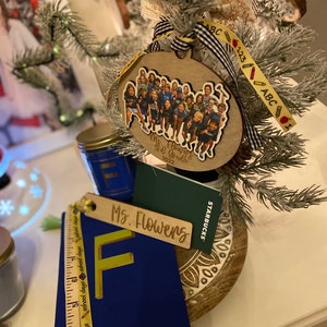 Class Picture Ornament, Gift for Teacher From Classroom, Gift From ...