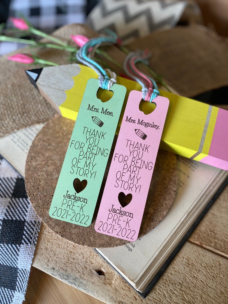 Teacher Gift Gift for Teachers Personalized Bookmark Thank - Etsy