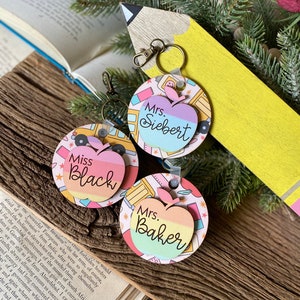 Teacher Name Lanyard, Teacher Keychain, Personalized Teacher Gift ...