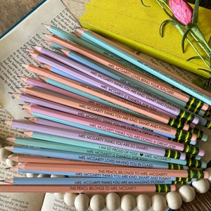 Back to School Pencils, Personalized #2 Pencils, Engraved Pencils ...