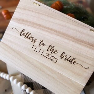 Letters to the Bride Box, Bridal Shower Gift, Wedding Gift Box ...