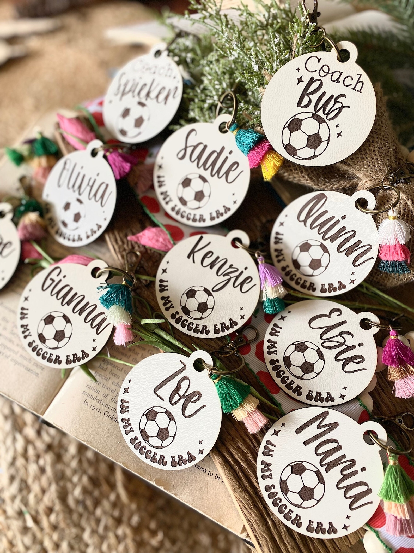 Personalized Soccer Team Keychain: Engraved Sports Gift - Etsy