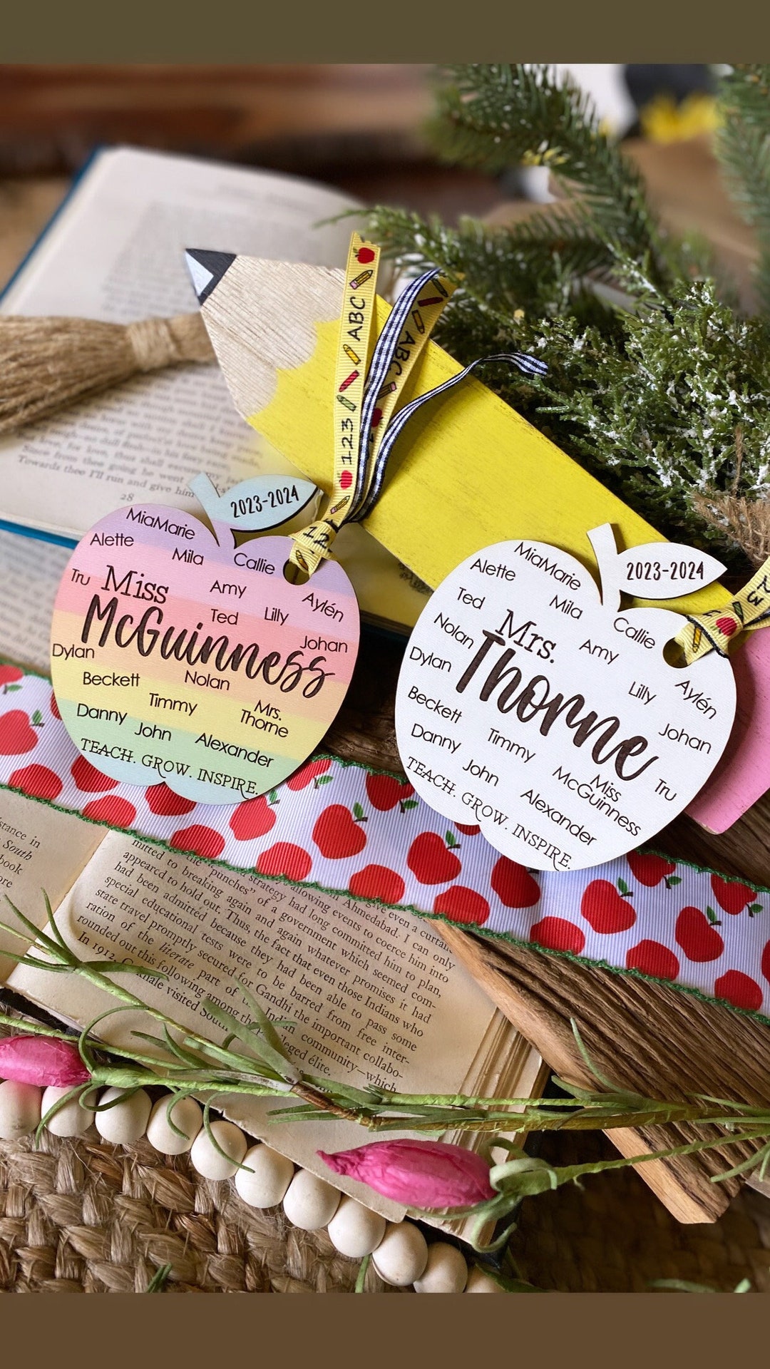 Teacher Gifts, Teacher Christmas Gifts, Teacher Ornament, Classroom ...