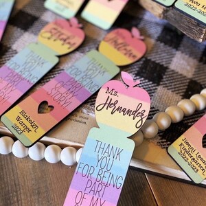 Teacher Bookmark, Teacher Appreciation Gift, Christmas Teacher Gift ...