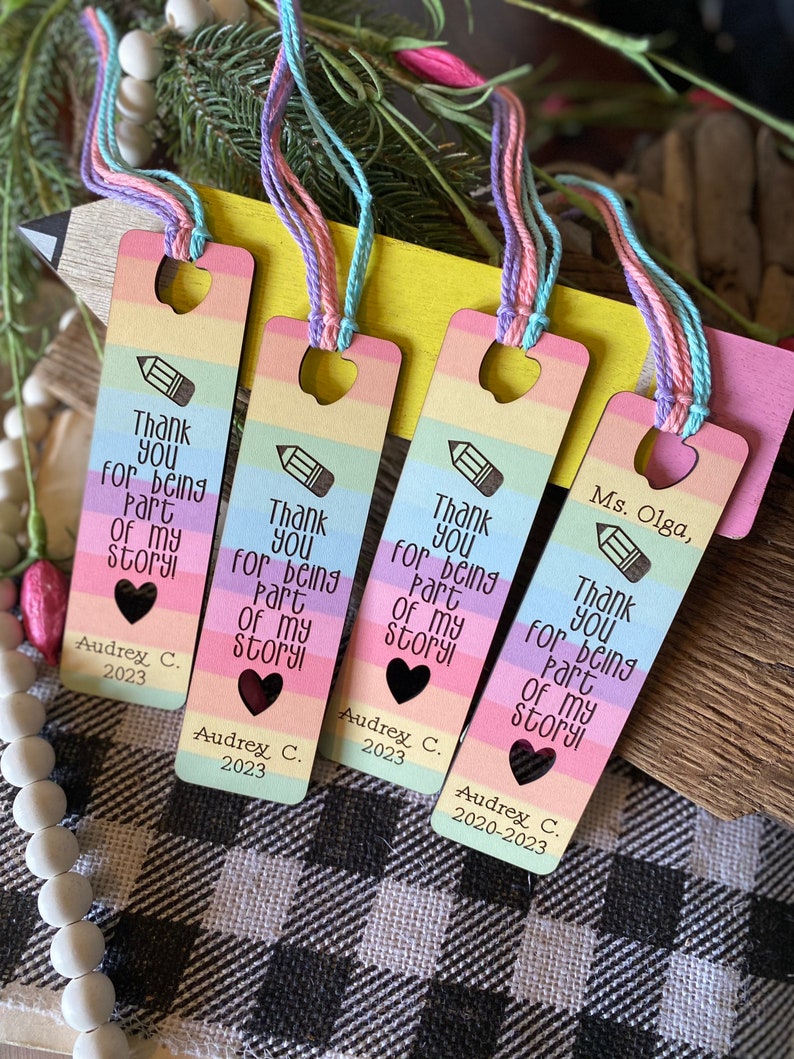 Teacher Gift Gift for Teachers Personalized Bookmark Thank - Etsy